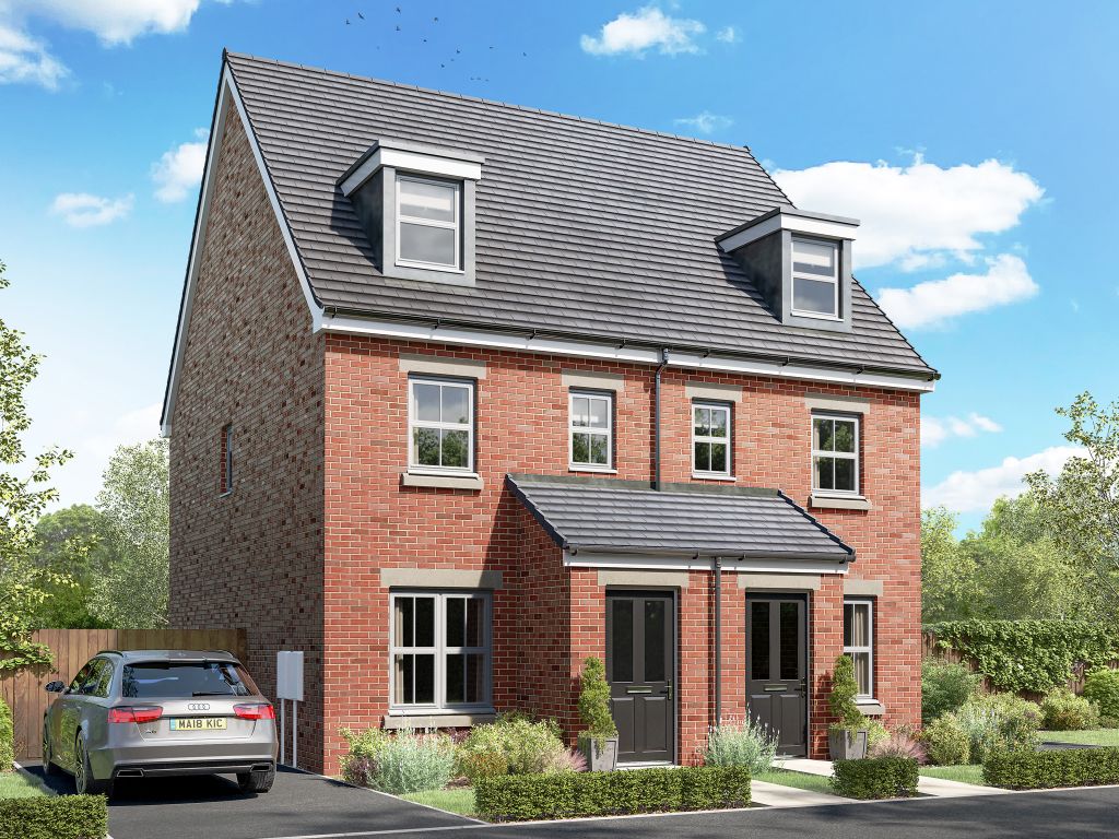 New home, 3 bed end terrace house for sale in "The Saunton" at Calvert ...