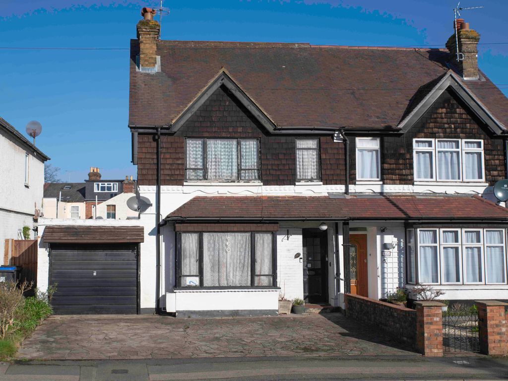 3 bed semi-detached house for sale in Goldsworth Road, Woking, Surrey ...