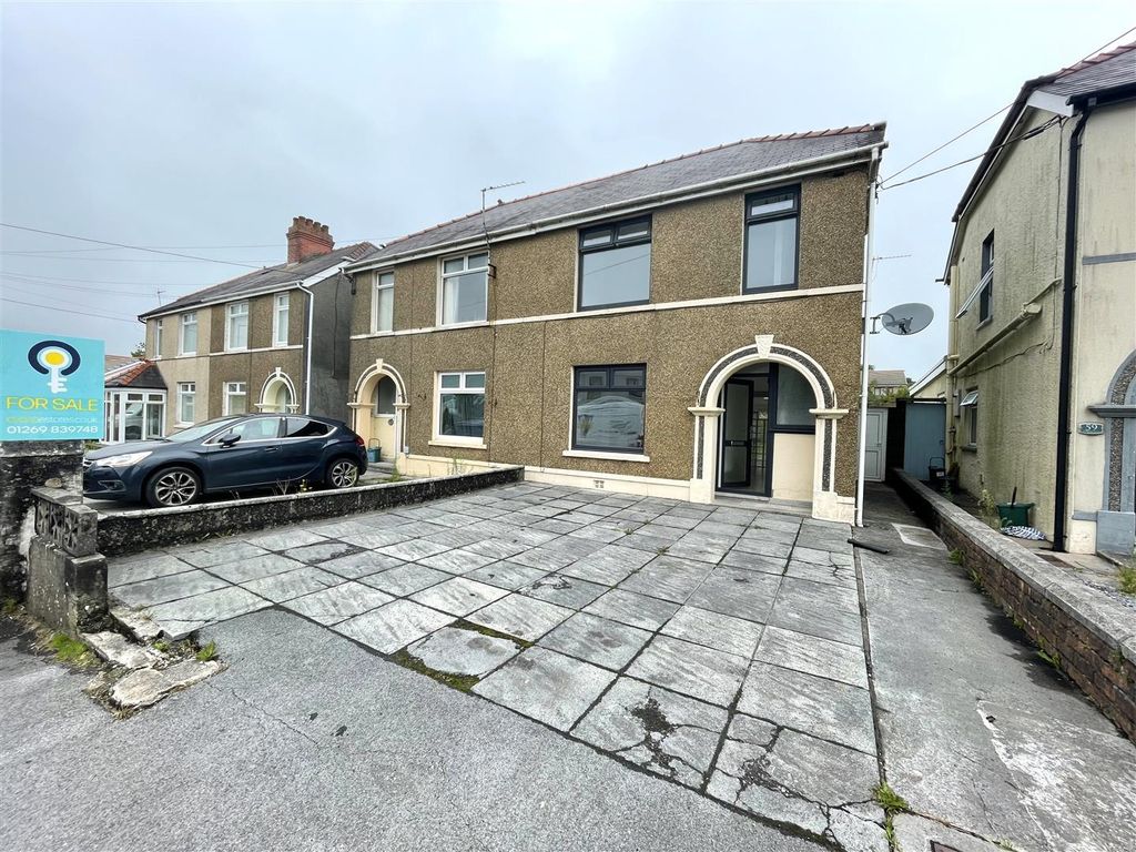 3 bed semi-detached house for sale in Bethania Road, Upper Tumble ...