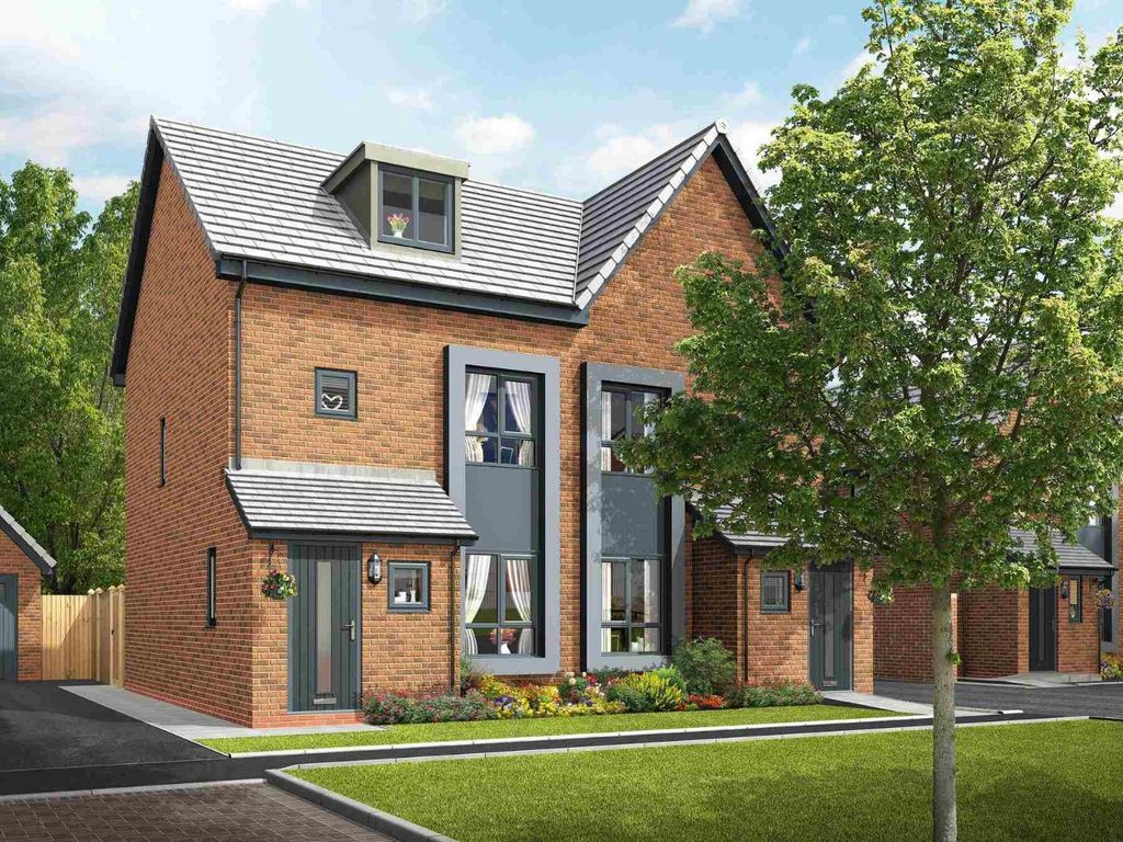 New home, 4 bed semi-detached house for sale in The Jenner Gable ...