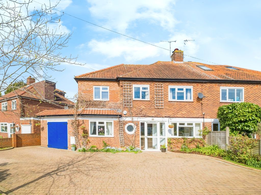 4 bed semi-detached house for sale in Queen Marys Drive, New Haw ...