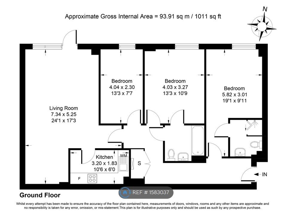3 bed flat to rent in Globe Court, London NW9, £2,700 pcm - Zoopla