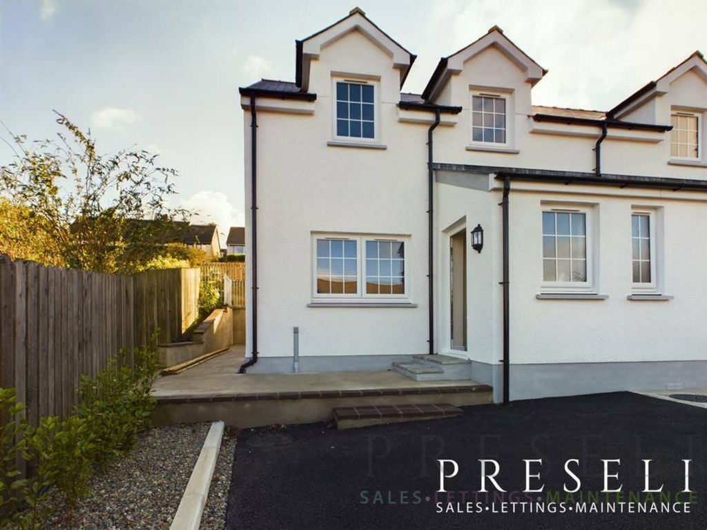 3 bed semi-detached house to rent in Bryn Llewellyn, Fishguard SA65, £ ...
