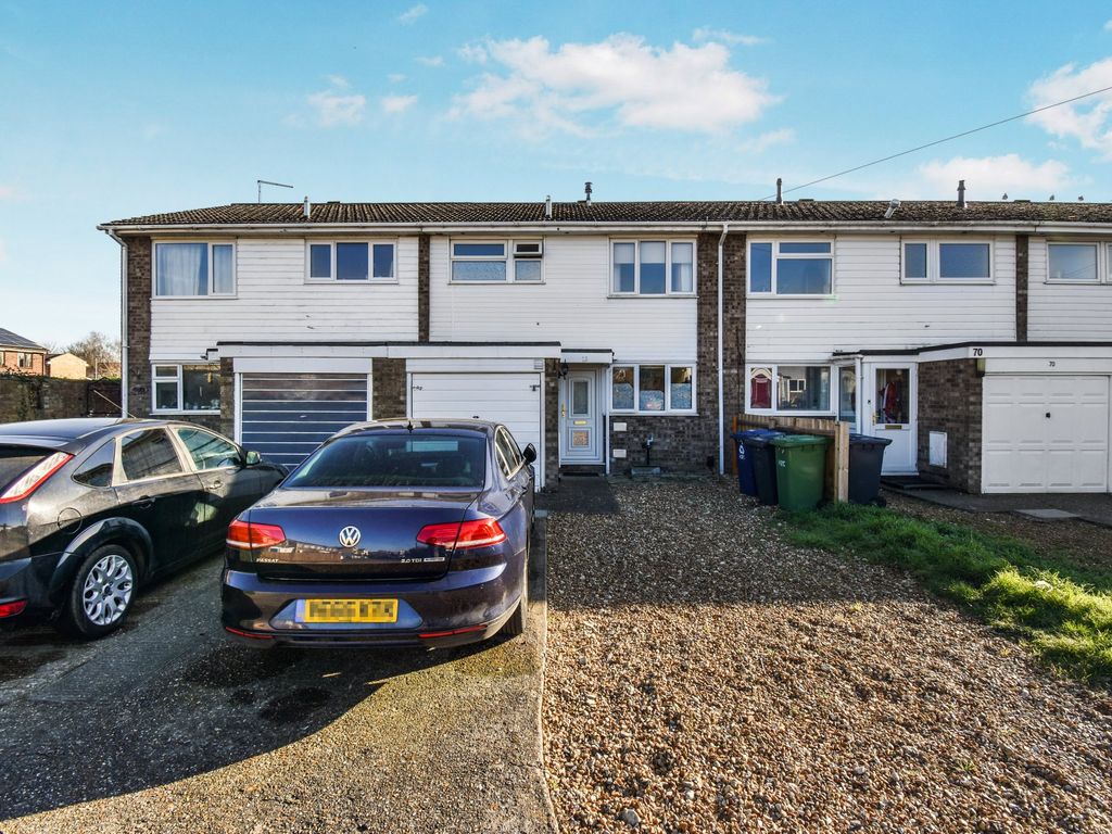 3 bed terraced house for sale in All Saints Green, St Ives, St. Ives ...