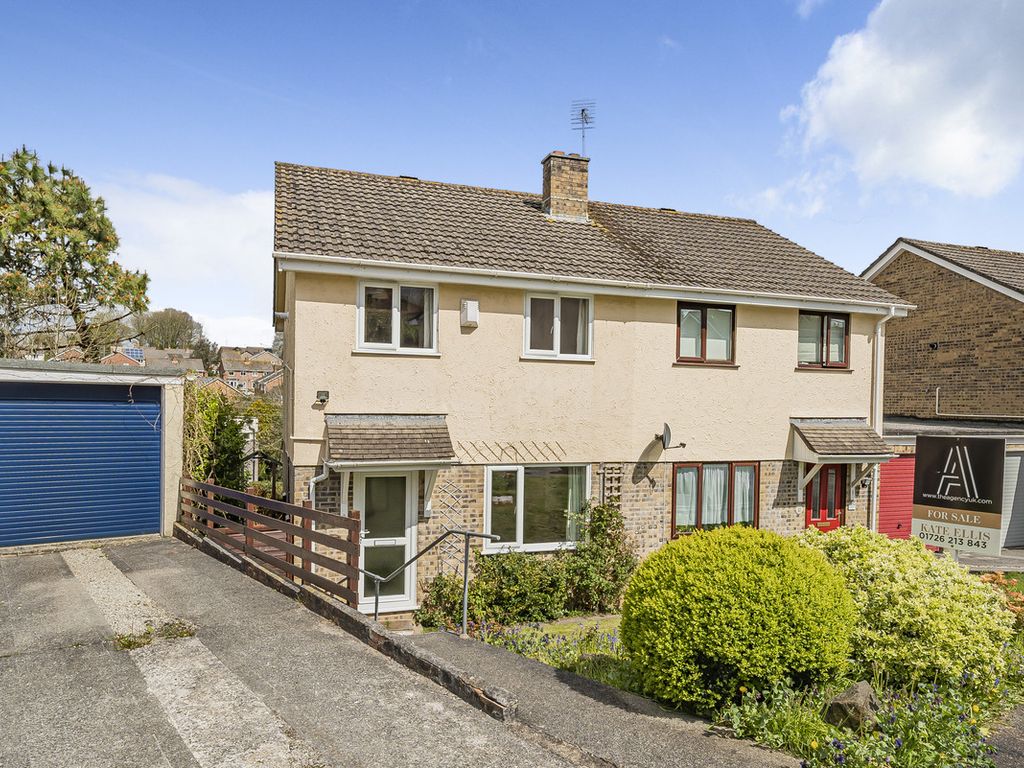 3 bed semi-detached house for sale in Manor View, Par PL24, £225,000 ...