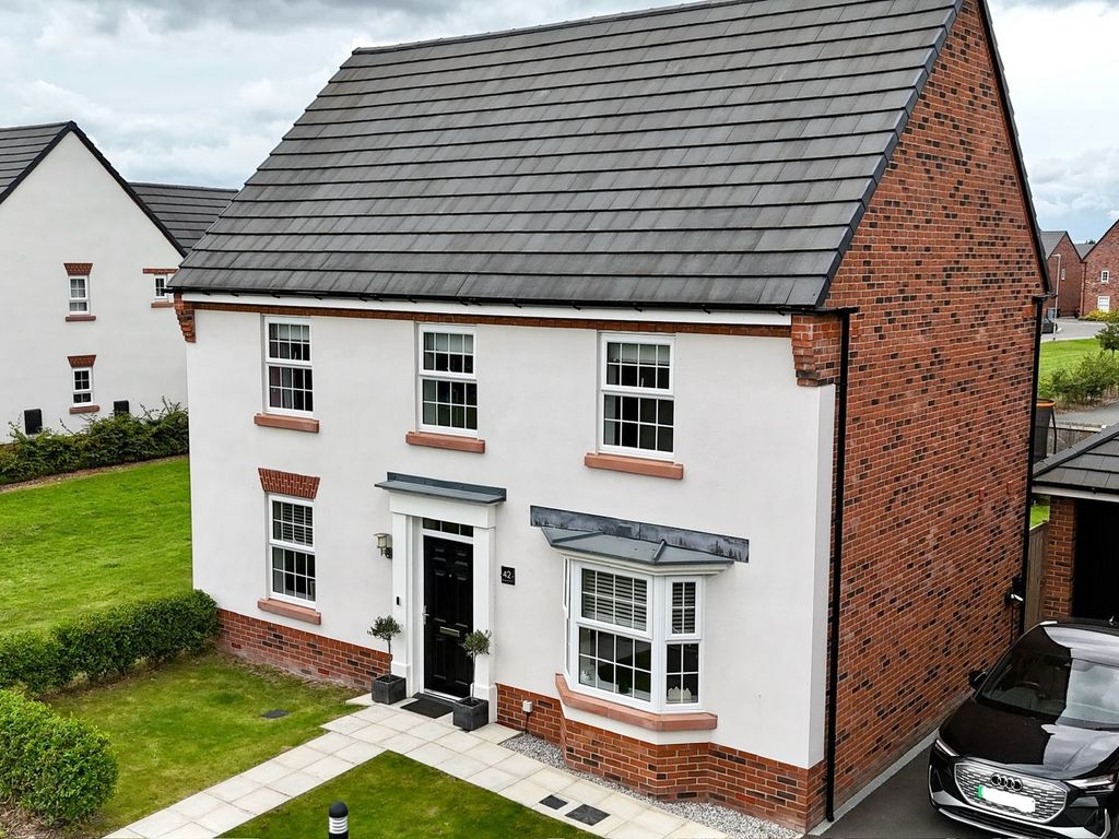 4 bed detached house for sale in Meadowside Drive, Henhull CW5, £ ...