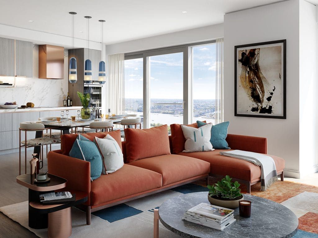New home, 1 bed flat for sale in The Aspen, Consort Place, Canary Wharf ...