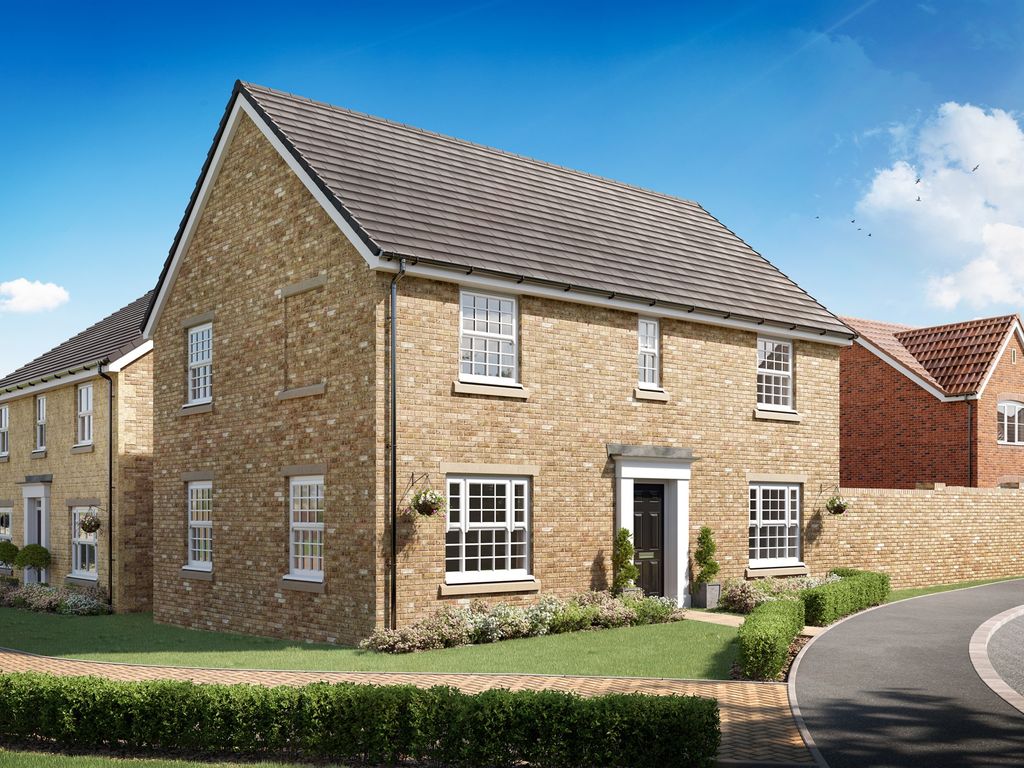 New home, 4 bed detached house for sale in The Crescent, Ketton ...