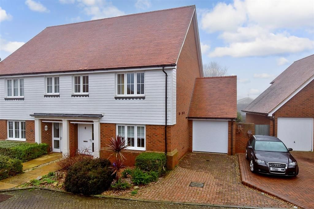 4 bed semi-detached house for sale in Leonard Gould Way, Loose ...