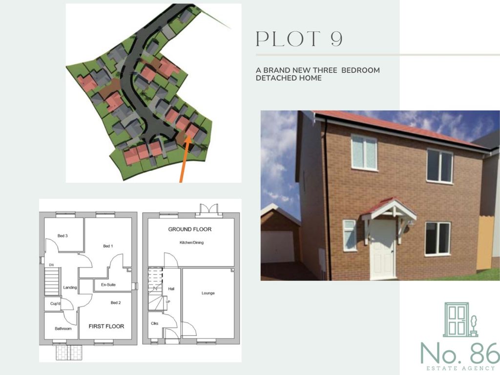 New home, 3 bed detached house for sale in Plot 9 Y Gerddi, St. Teilo Street, Pontarddulais ...