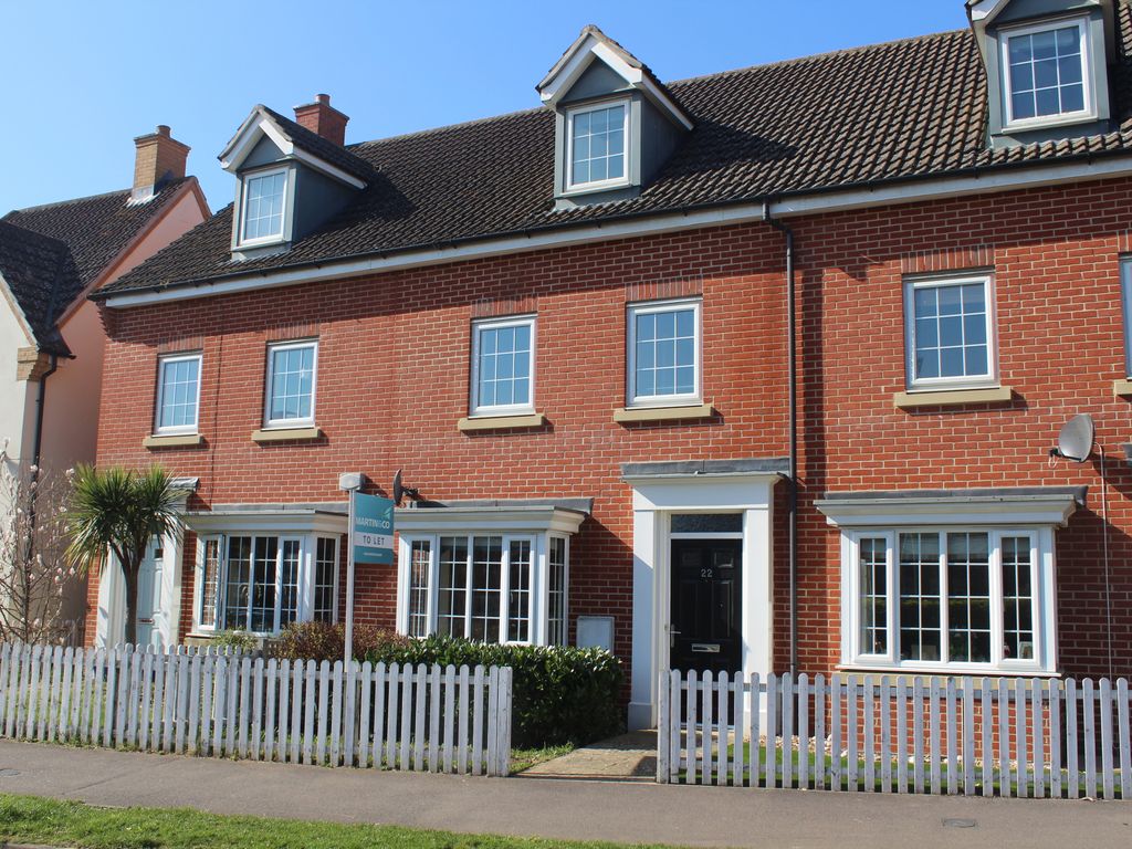 3 bed terraced house to rent in Hundred Acre Way, Red Lodge, Bury St ...