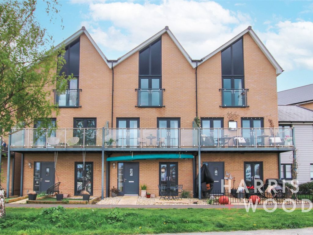 4 bed terraced house for sale in Quayside Parade, Rowhedge, Colchester ...