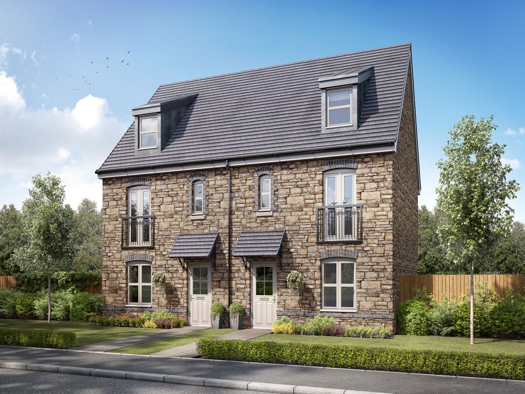 New home, 4 bed terraced house for sale in "The Whinfell" at Steed ...