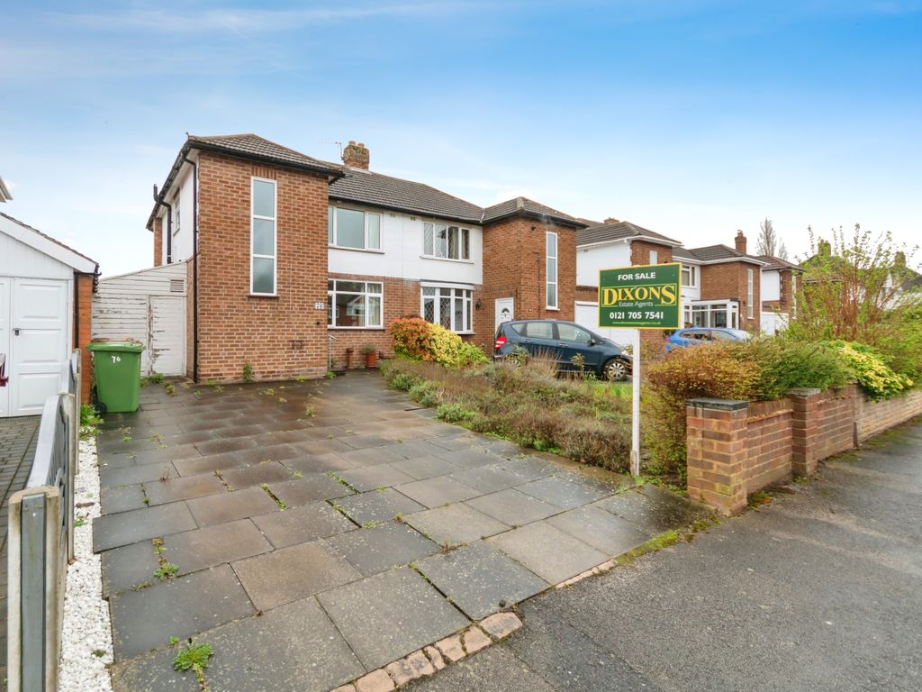 3 bed semi-detached house for sale in Kimberley Road, Solihull, West ...