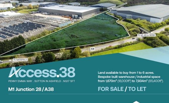 Access.38, J28/A38, Penny Emma Way, Sutton In Ashfield NG17, industrial ...