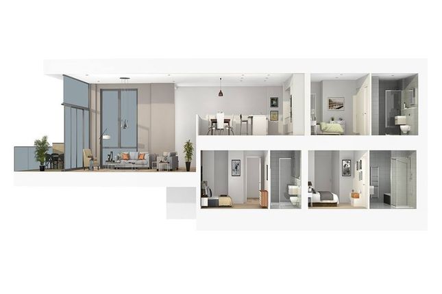 "6 16 The Crescent" at West Coates, Edinburgh EH12, 3 bedroom flat for ...