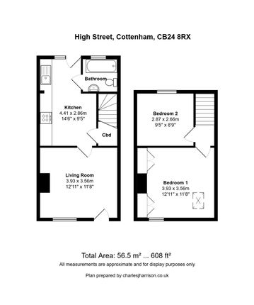 High Street, Cottenham, Cambridge CB24, 2 bedroom flat to rent ...