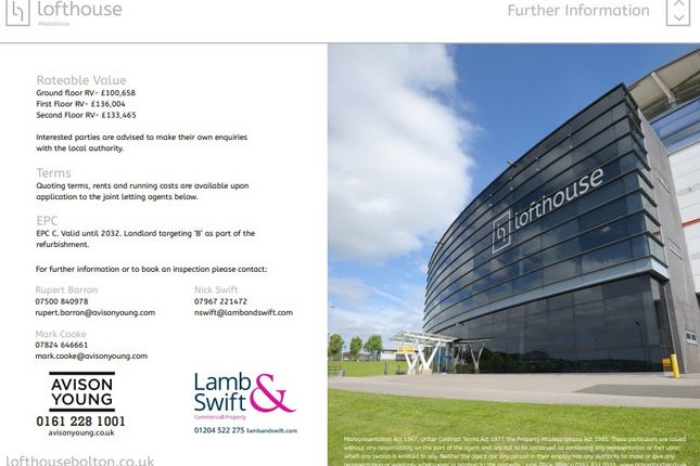 Lofthouse, Middlebrook, Bolton, Greater Manchester BL6, office to let - 62052586 | PrimeLocation