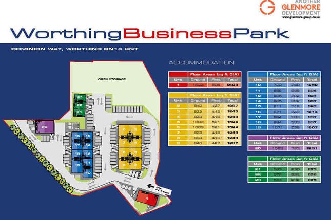 Worthing Business Park, Dominion Way, Worthing, West Sussex BN14, light ...