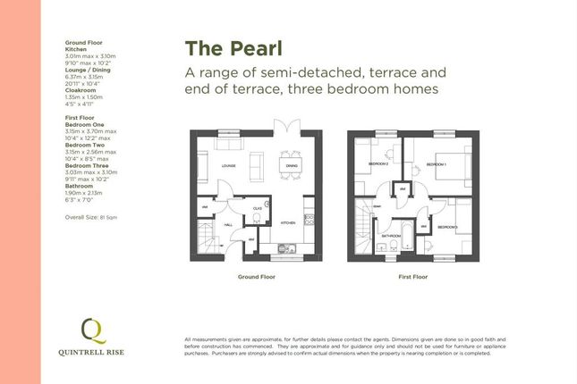 1 Stargazy Way, Quintrell Rise, Newquay, Cornwall TR8, 3 bedroom end ...