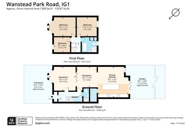 Wanstead Park Road, Cranbrook, Ilford IG1, 3 bedroom terraced house for ...