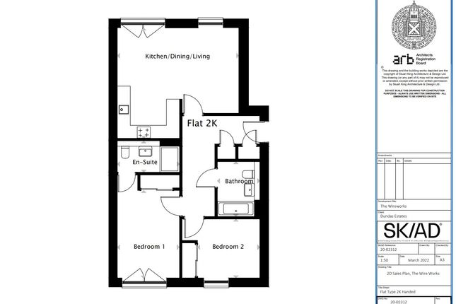 Plot 22, The Wireworks, Musselburgh, East Lothian EH21, 2 bedroom flat ...