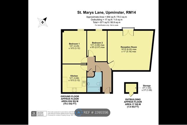 St. Marys Lane, Upminster RM14, 2 bedroom flat to rent - 69512336 ...