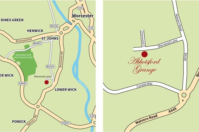 Abbotsford Grange, Sherwood Lane, Lower Wick, Worcester WR2, 3 bedroom ...