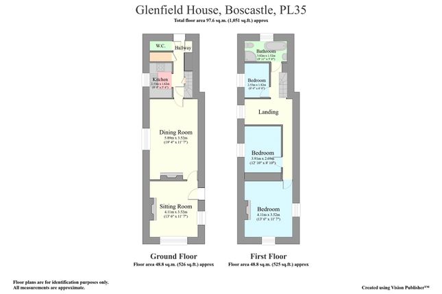 Tintagel Road, Boscastle, Cornwall PL35, 3 bedroom semi-detached house ...