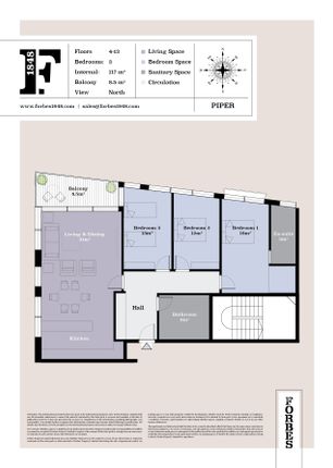 New home, 3 bed apartment for sale in 11th Floor, Piper, Offering Views ...