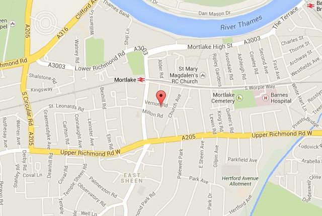 Vernon Road, East Sheen, London SW14, 2 bedroom flat to rent - 60709142 ...