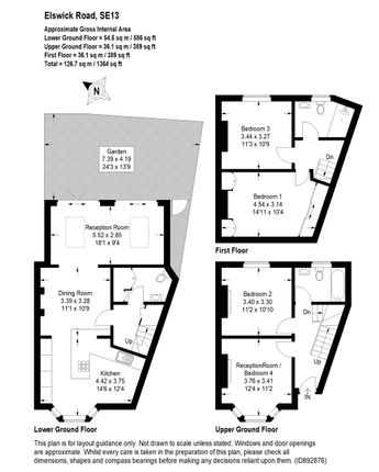 Elswick Road, Lewisham SE13, 4 bedroom terraced house for sale ...