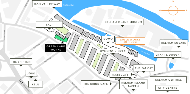 Green Lane Works, Kelham Island, Green Lane, Sheffield S3, retail ...