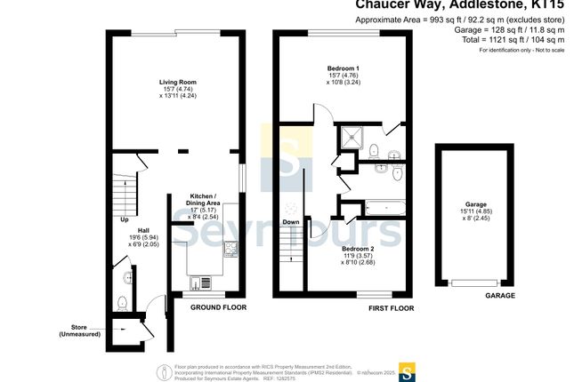Row Town, Surrey KT15, 2 bedroom semi-detached house for sale ...