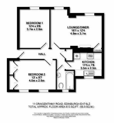 Craigentinny Road, Craigentinny, Edinburgh EH7, 2 bedroom flat to rent ...