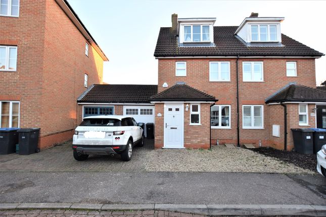 3 bed semi-detached house for sale in Malkin Drive, Church Langley ...