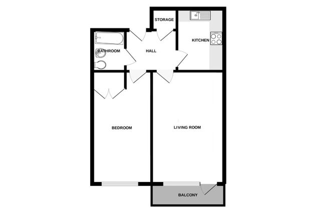 Ezel Court, Cardiff CF10, 1 bedroom flat for sale - 67573495 ...