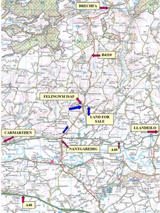 Felingwm Isaf, Nantgaredig, Carmarthen SA32, land for sale - 63488309 ...