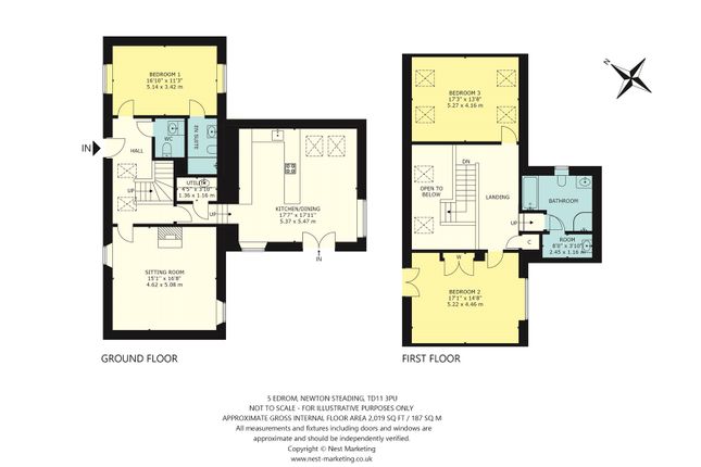 Edrom Newton Steading, Duns, Scottish Borders TD11, 3 bedroom terraced ...
