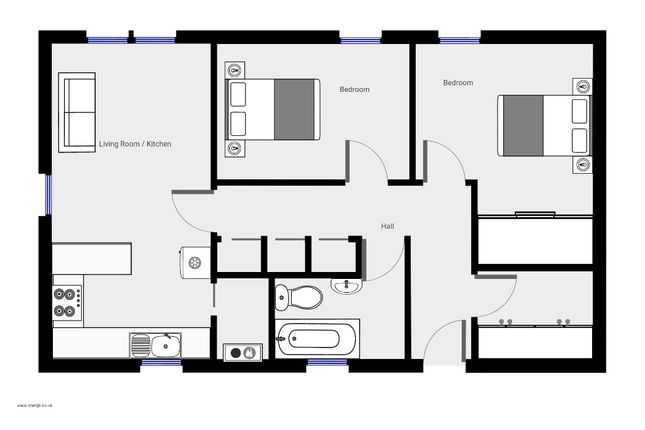 Calder Grove, Sighthill, Edinburgh EH11, 2 bedroom flat to rent ...