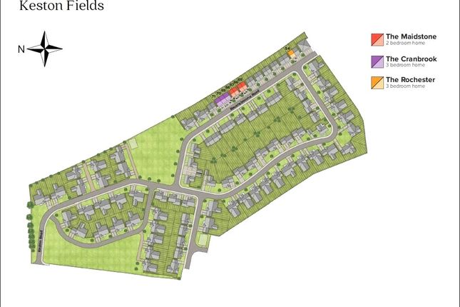 Plot 68 The Maidstone, Keston Fields, Ravensbourne Rd PE11, 2 bedroom ...