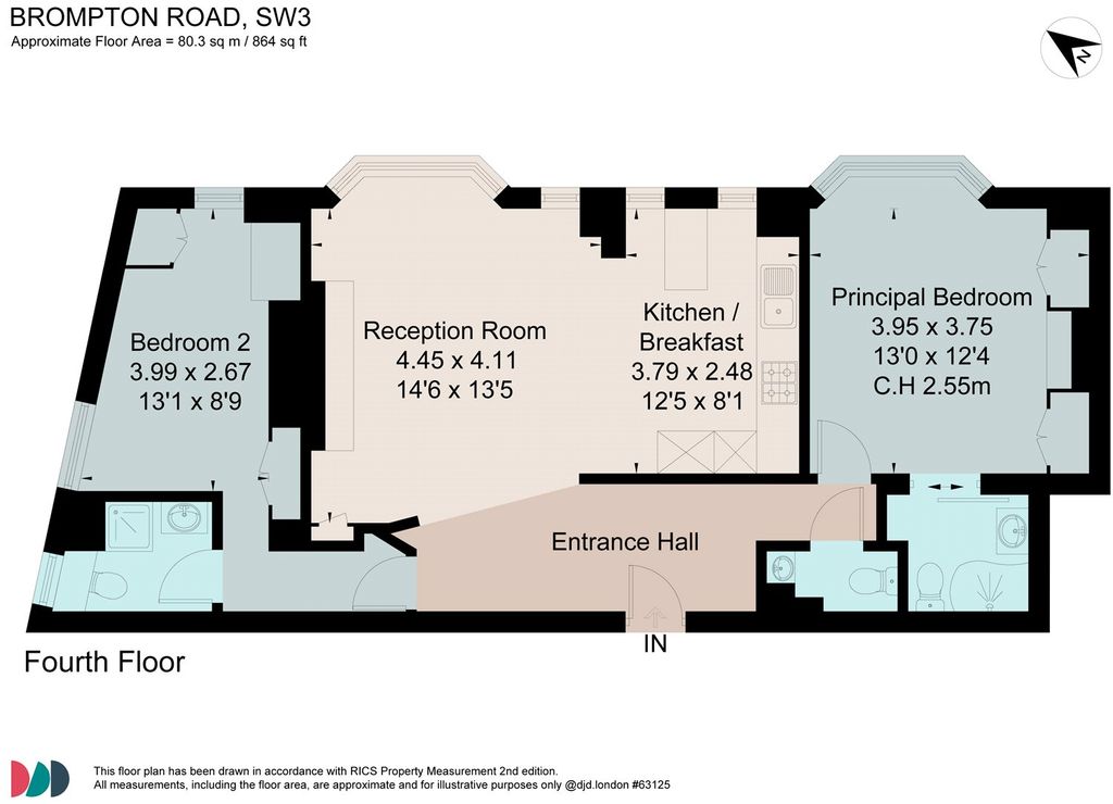 Princes Court, 88 Brompton Road, Knightsbridge, London SW3, 2 bed flat ...