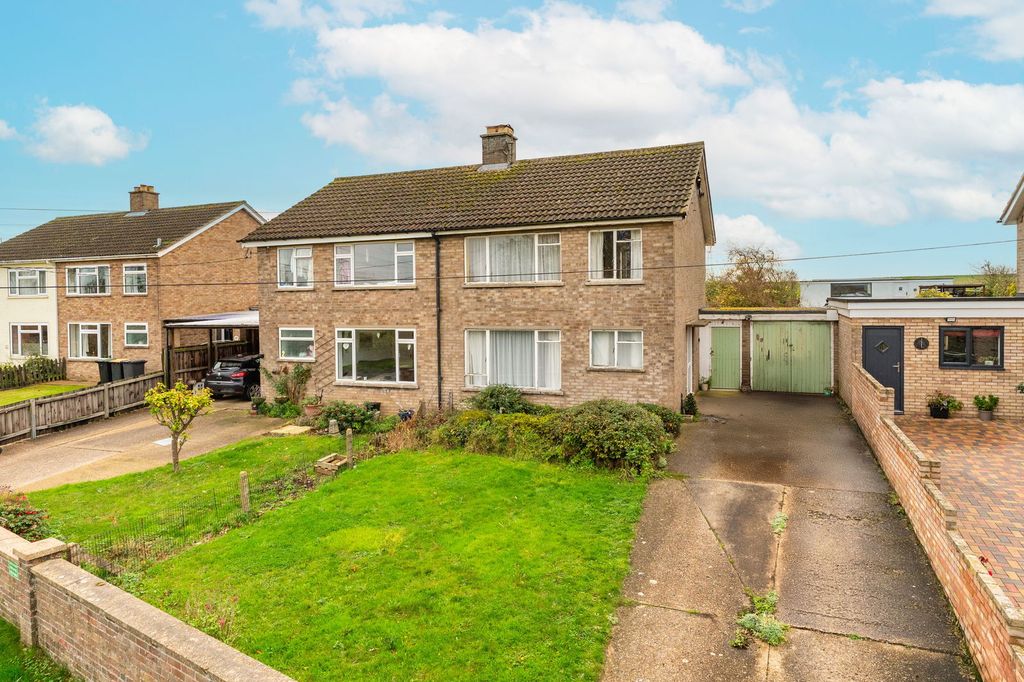 Staploe, St. Neots PE19, 3 bed semi-detached house for sale, £225,000 ...
