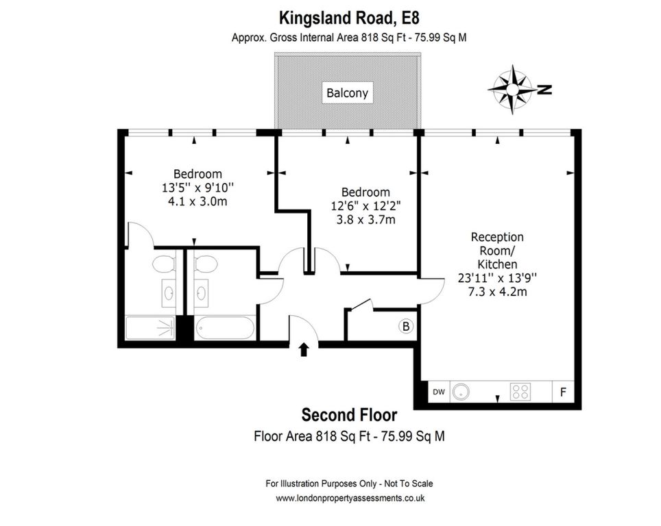 Infinity Heights, Kingsland Road, Haggerston E8, 2 bed flat to rent, £ ...