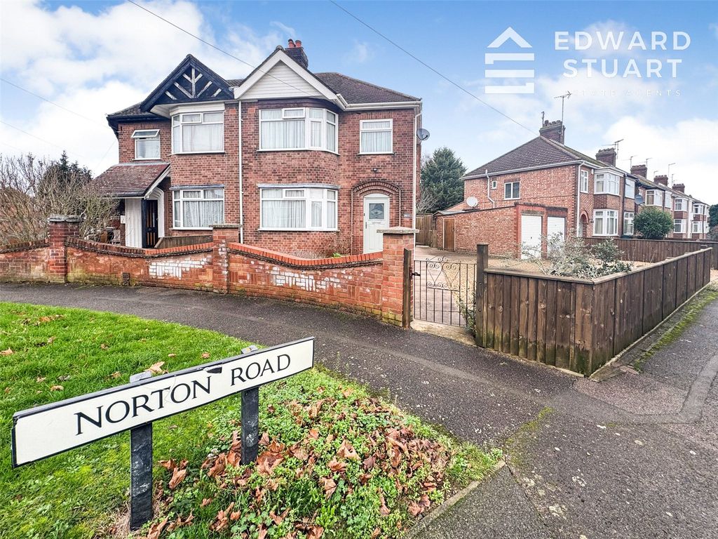 Norton Road, Peterborough, Cambridgeshire PE1, 3 bed semi-detached ...