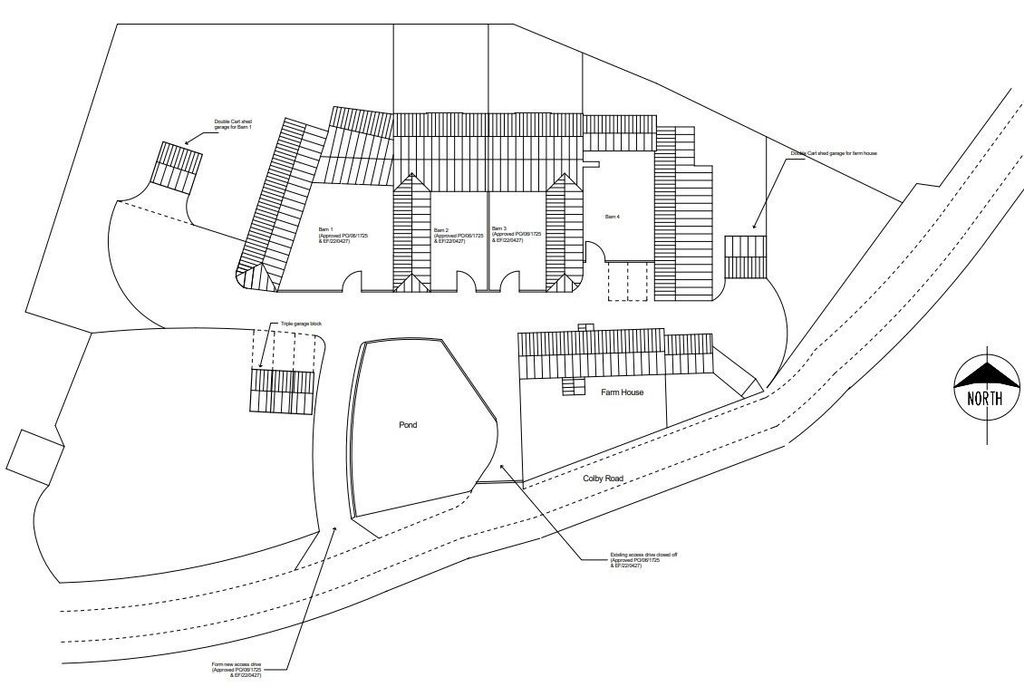 Highbury Farm Barns, Banningham, Norfolk NR11, New home, 4 bed barn ...