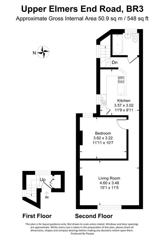 Upper Elmers End Road, Beckenham BR3, 1 bed flat for sale, £220,000 ...