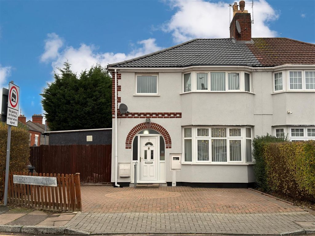 Northumberland Avenue, Belgrave, Leicester LE4, 3 bed semi-detached ...