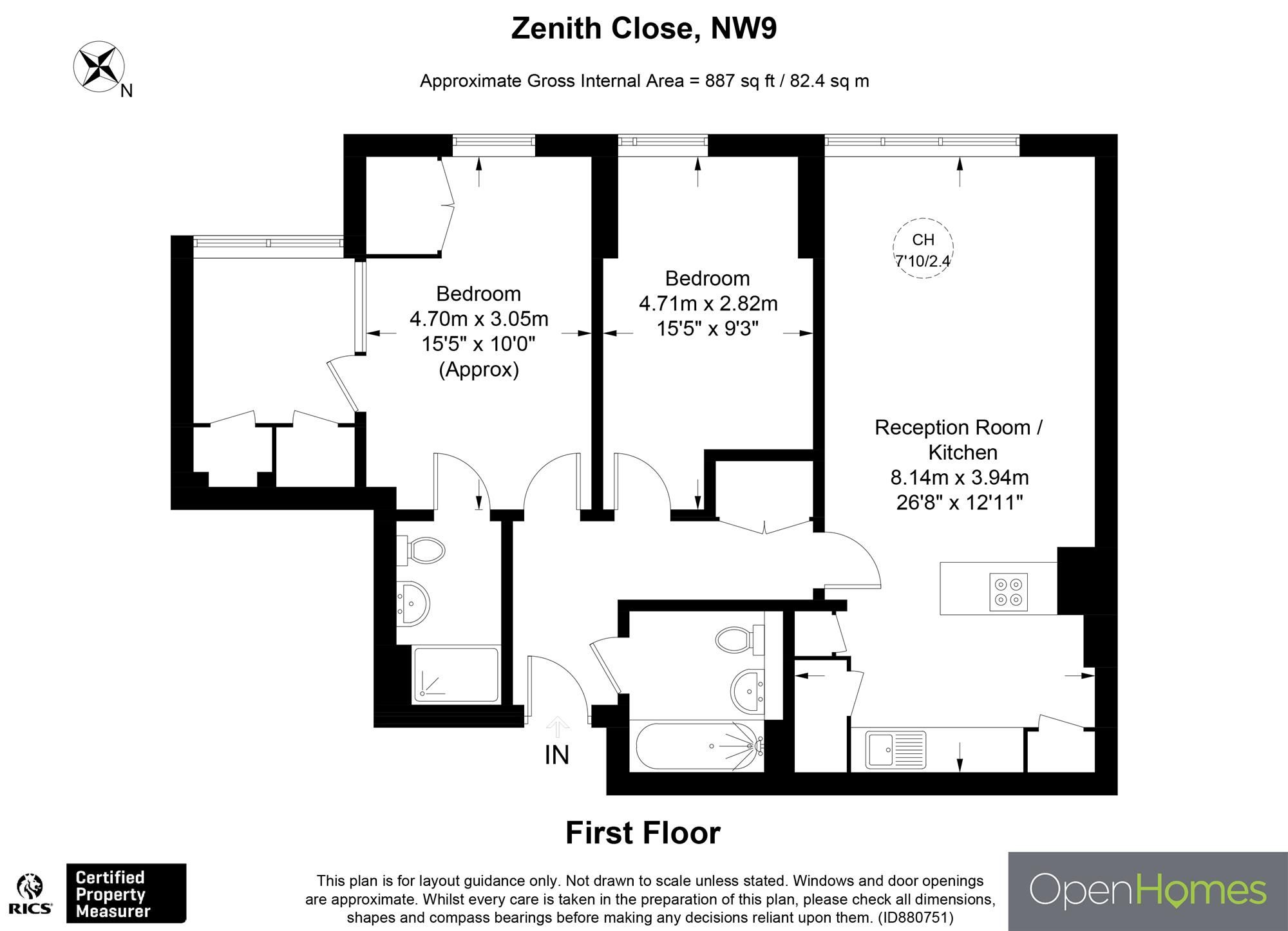 2 bed flat for sale in Zenith Close, London NW9 - Zoopla