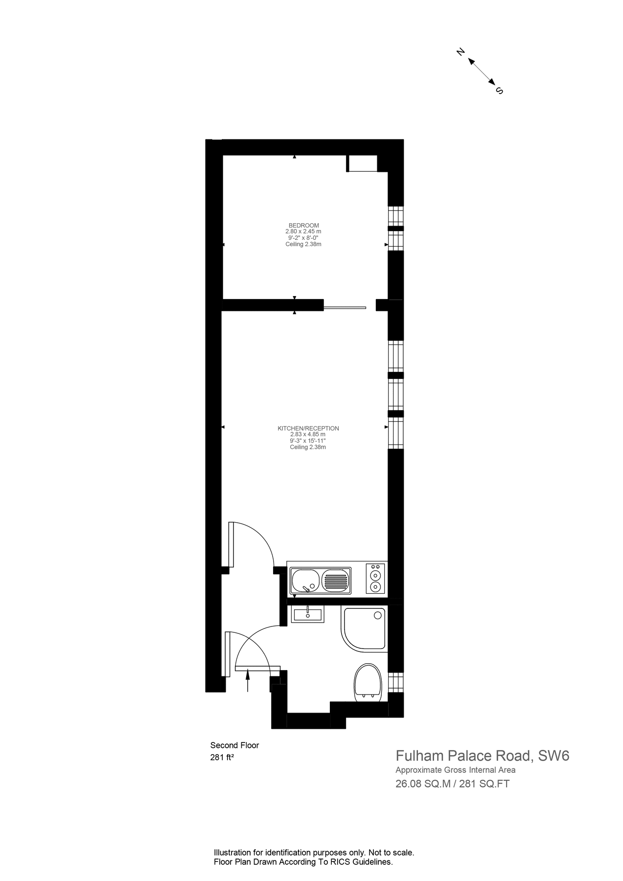1 bed flat for sale in Fulham Palace Road, Fulham, London SW6 - Zoopla
